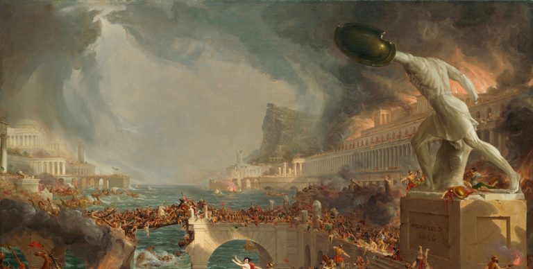 Thomas Cole, The Course of Empire: Destruction, 1836. Oil on can